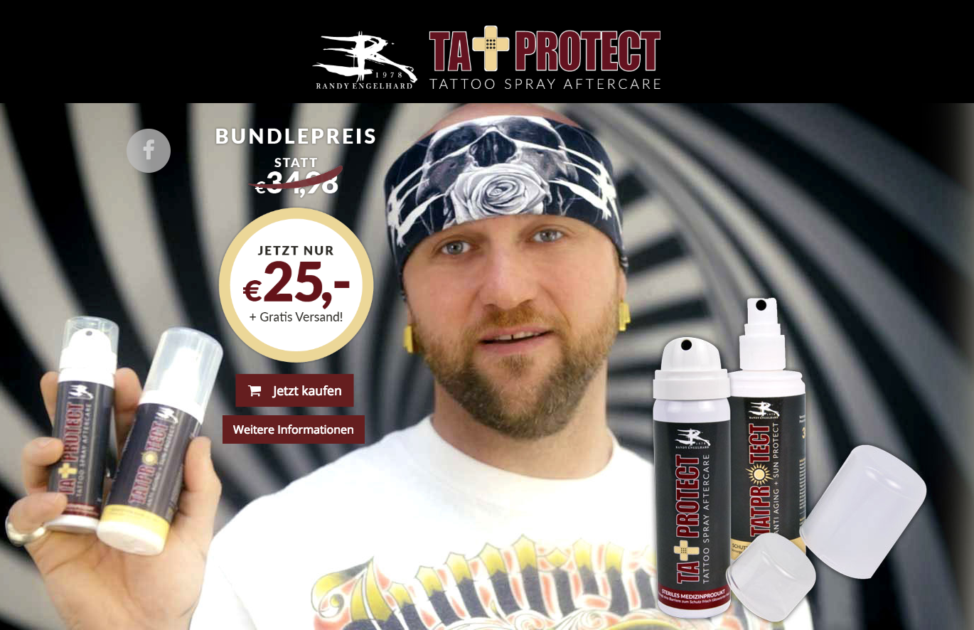 Tatprotect – Tattoo Spray Aftercare – Zur Anwendung während des ...